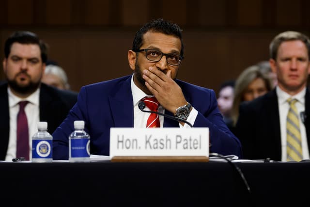 Combative Kash Patel Clashes With Senate Democrats in Fiery Hearing on ...